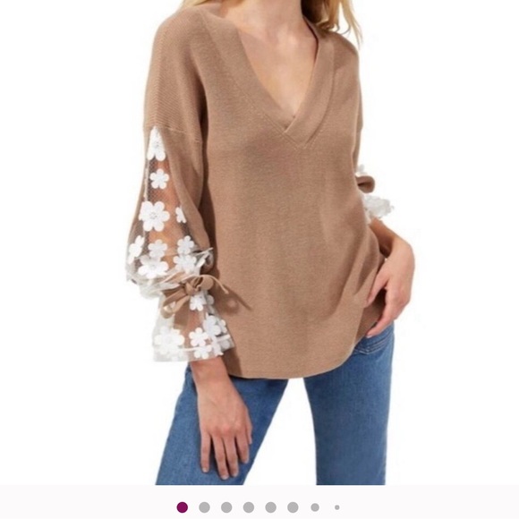 French Connection | Sweaters | French Connection Ribbed Knit Top In Tan ...